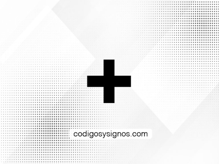 SIMBOLO DE MÁS, SUMA O POSITIVO (+) ≫ Cómo escribir desde un teclado